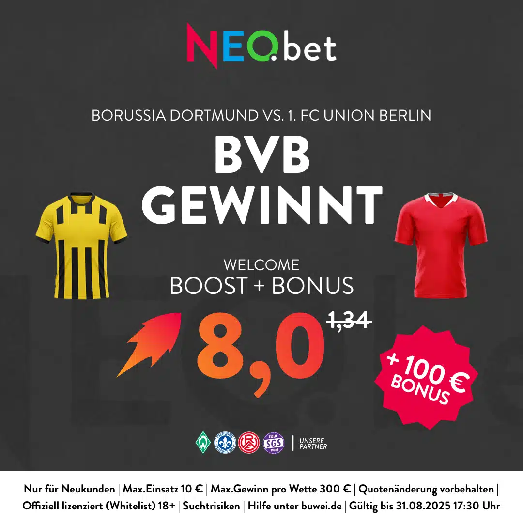 BVB - Union Berlin Übertragung: TV, Stream, Uhrzeit